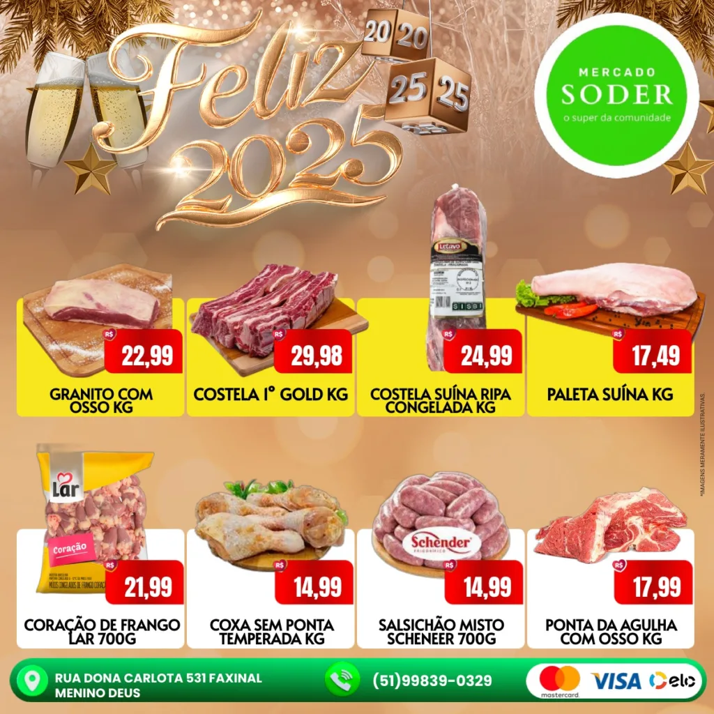 Mercado Soder celebra 2025 com ofertas especiais para tua festa de Ano Novo - Central Santa Cruz
