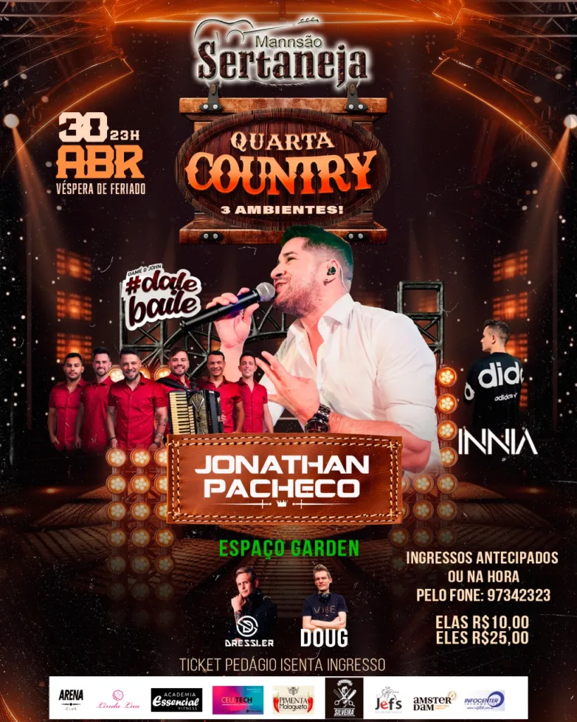 Mannsão Sertaneja promove edição da Quarta Country - Central Santa Cruz